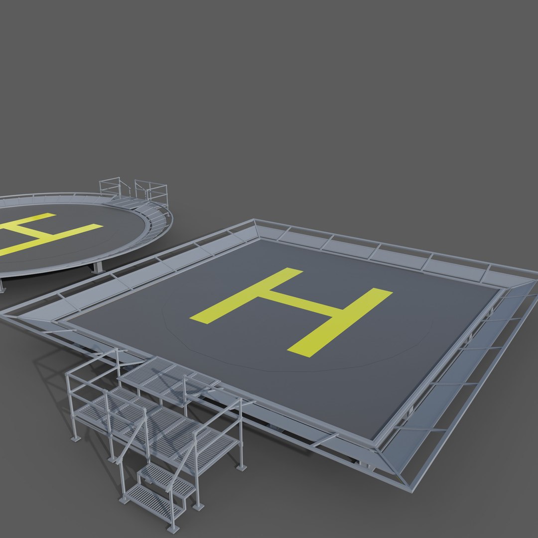 3D Heliport - TurboSquid 2062723