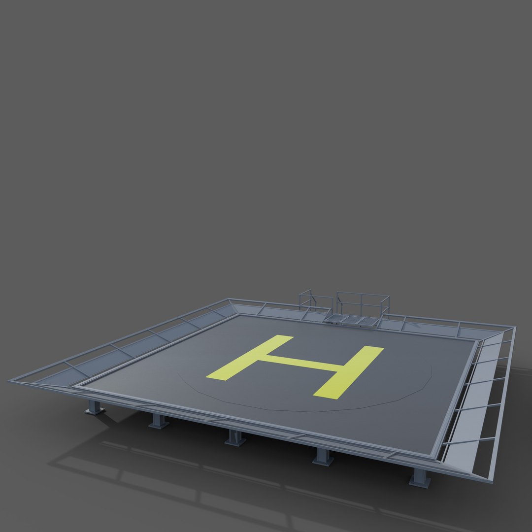 3D Heliport - TurboSquid 2062723
