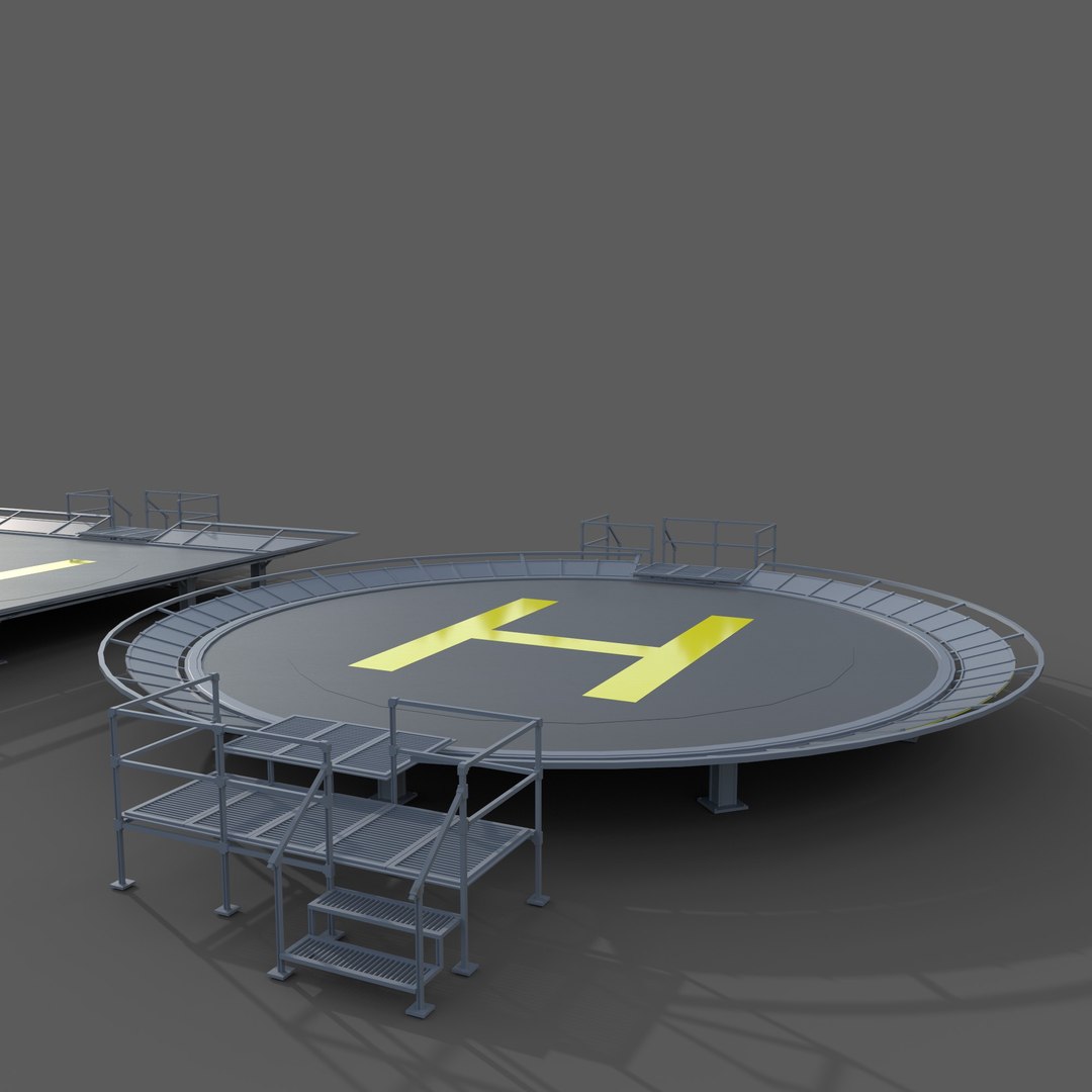 3D Heliport - TurboSquid 2062723