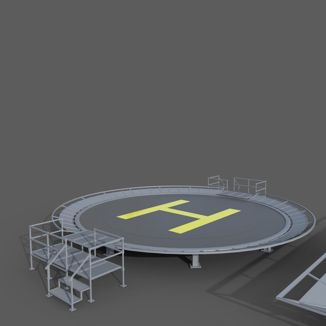3D Heliport - TurboSquid 2062723