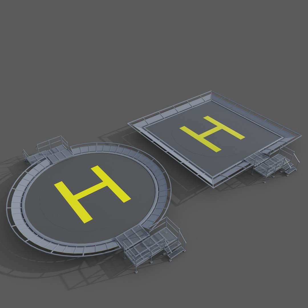 3D Heliport - TurboSquid 2062723