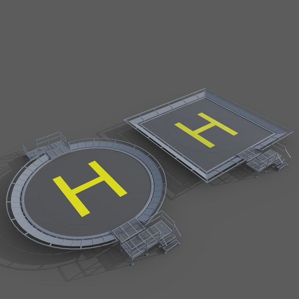 3D Heliport Models | TurboSquid