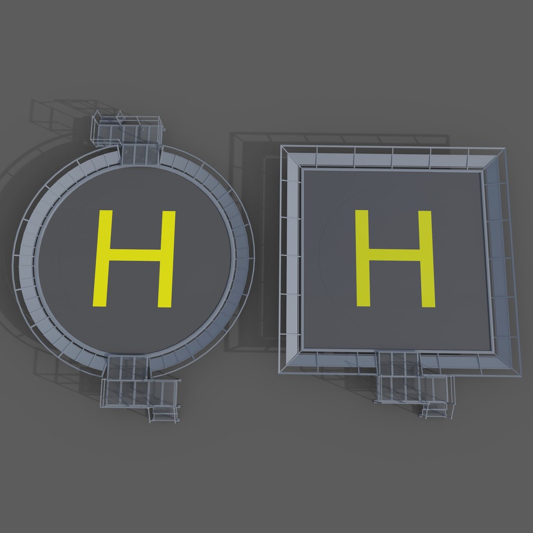 3D Heliport - TurboSquid 2062723