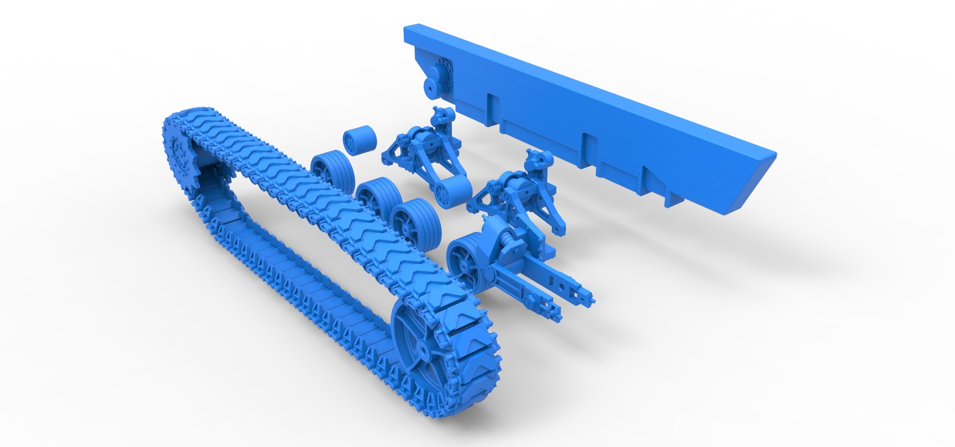 Diecast Track For Vintage Monster Tank Scale 1 To 25 Model - TurboSquid ...