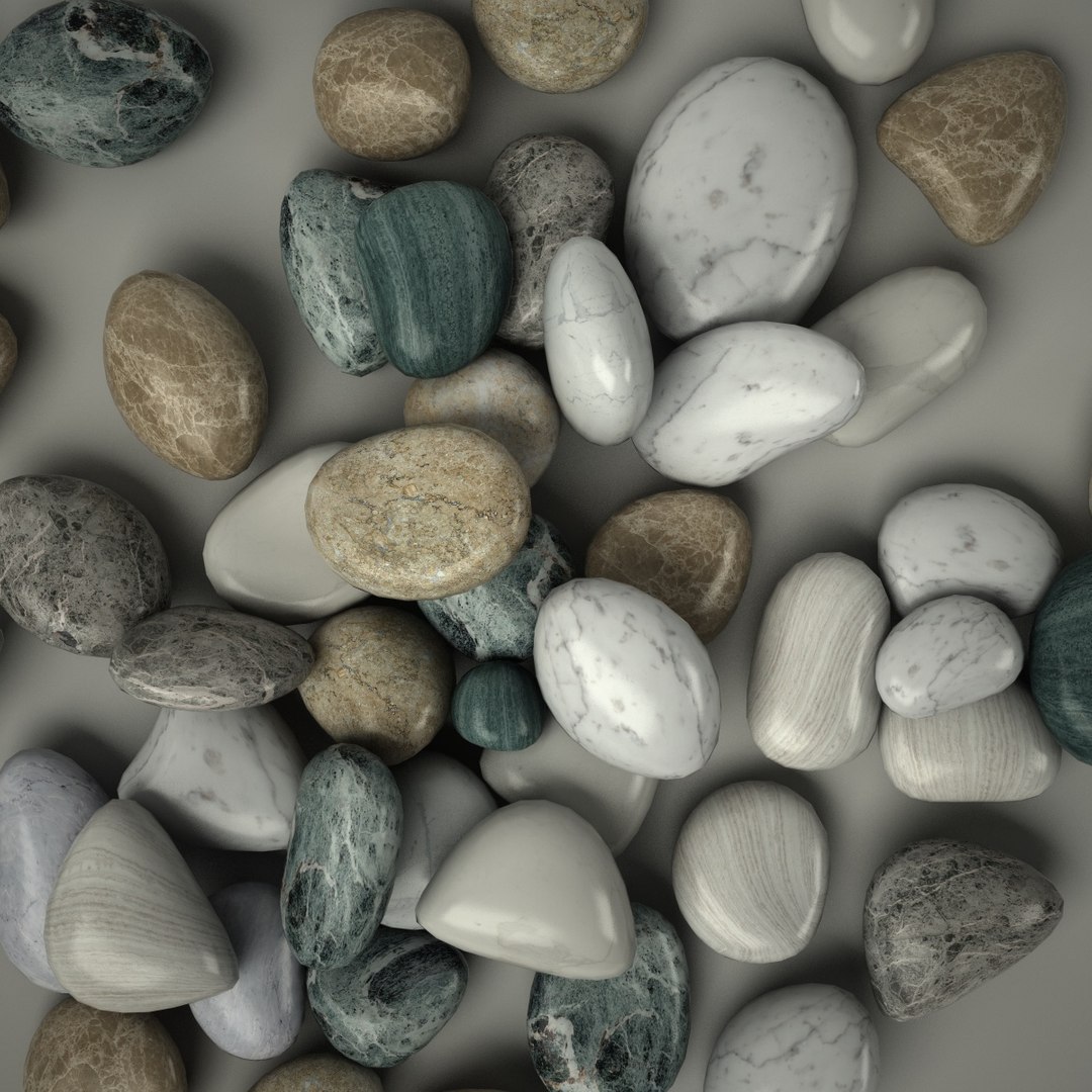 Pebbles Vrayforc4d Rocks