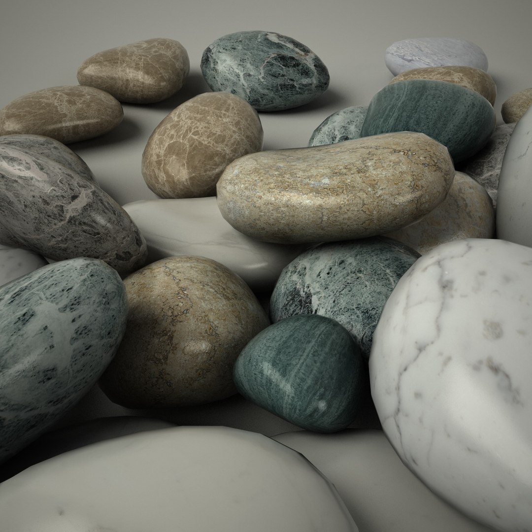 Pebbles Vrayforc4d Rocks