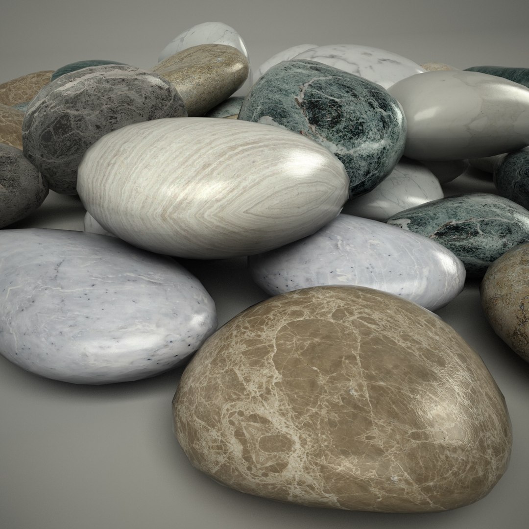 Pebbles Vrayforc4d Rocks
