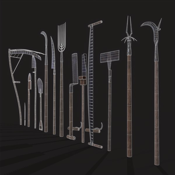 3D model 15 Medieval Farmers Tools Pack - TurboSquid 1842256