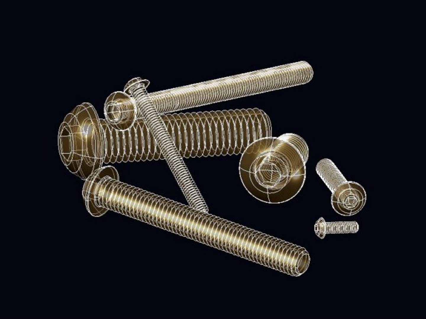 Screws Bolts Din 7380 3d Dwg