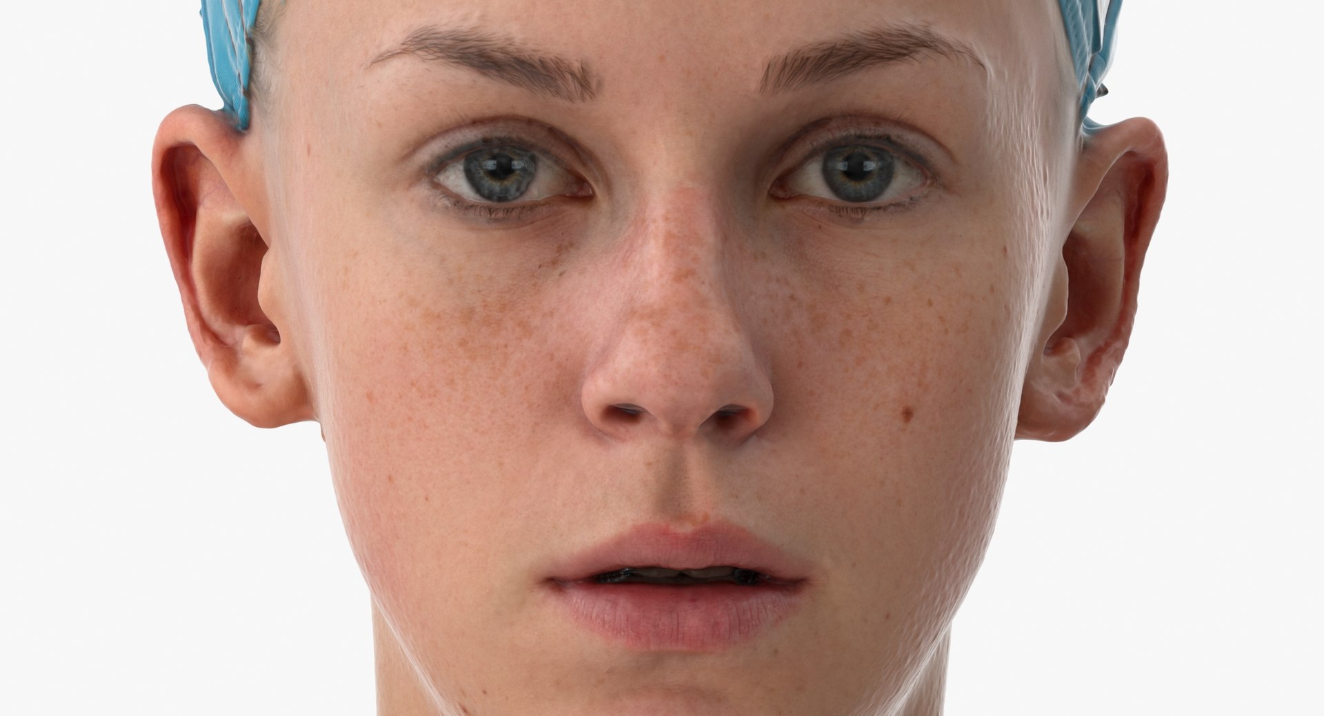 3D Rhea Human Head Jaw - TurboSquid 1664178