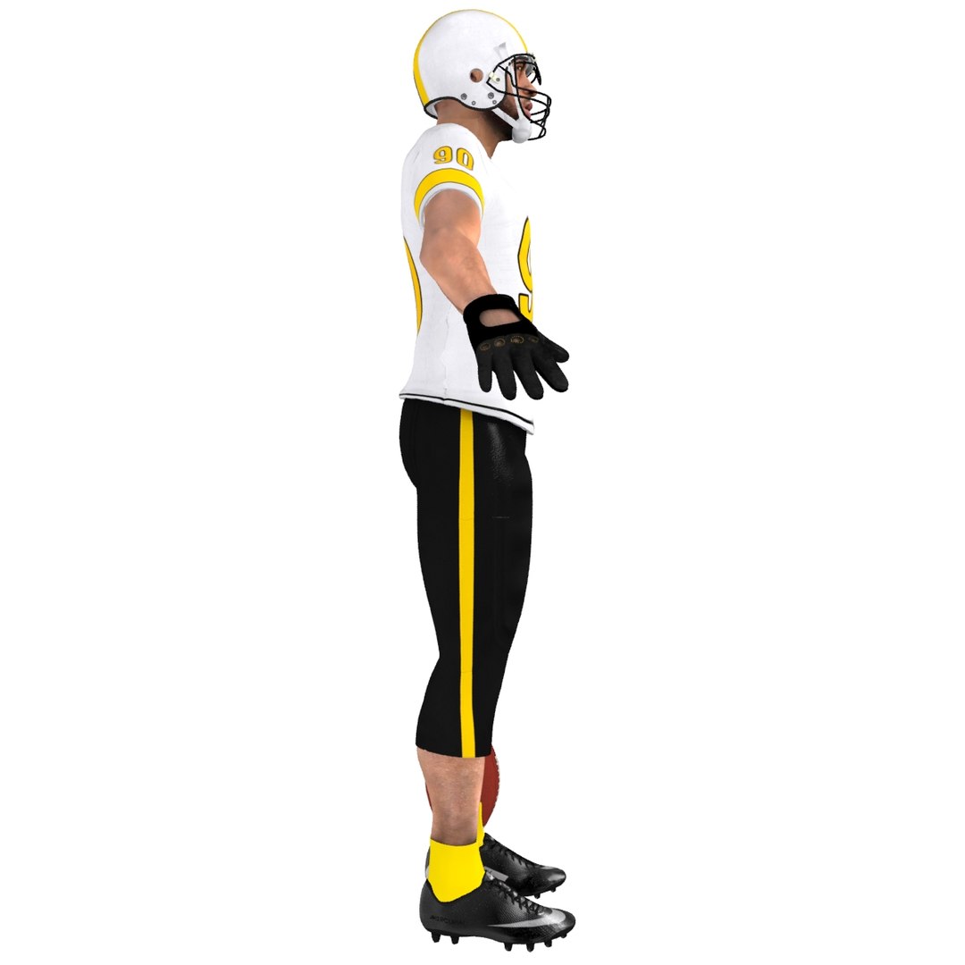 custom football player 3d max
