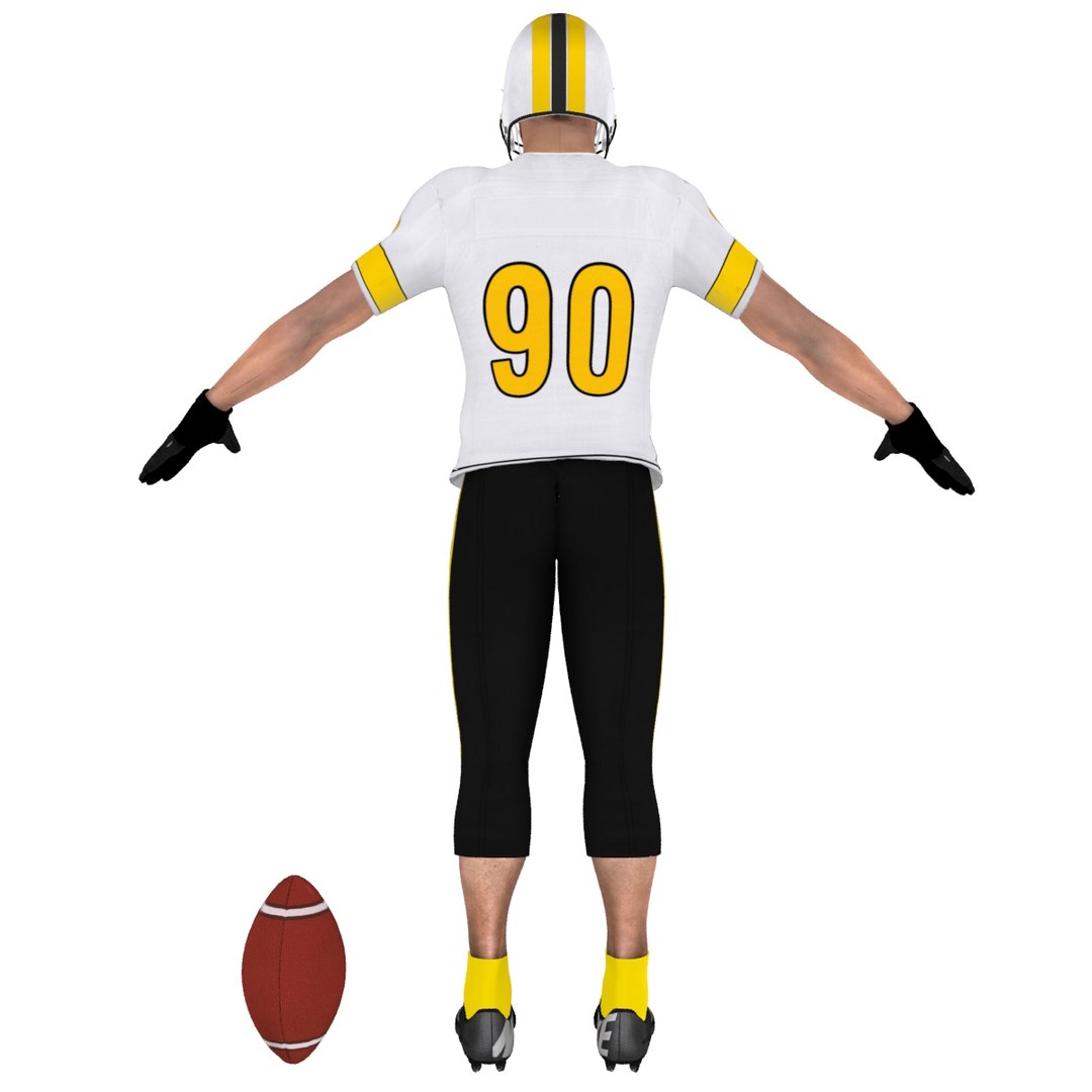 custom football player 3d max