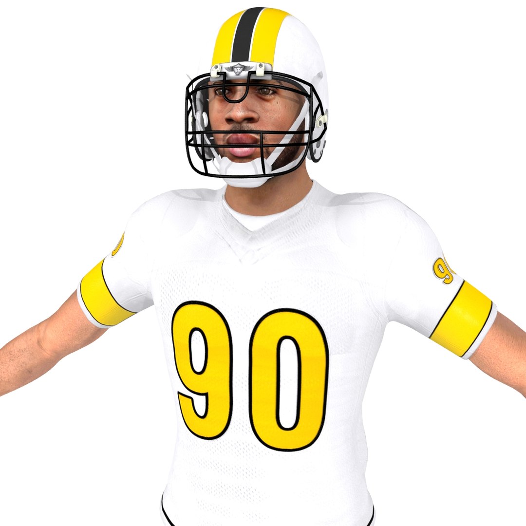 custom football player 3d max