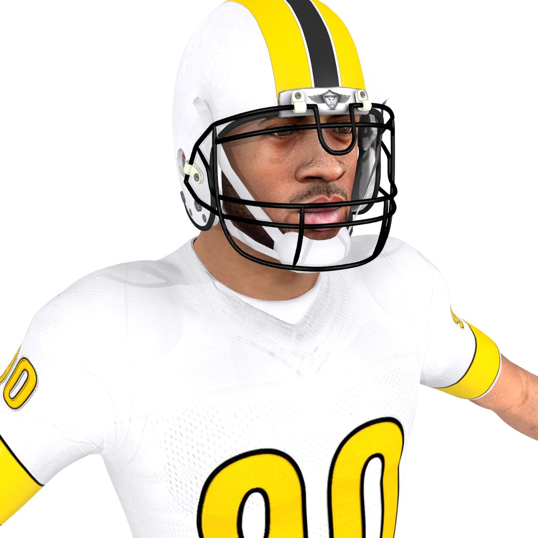 custom football player 3d max