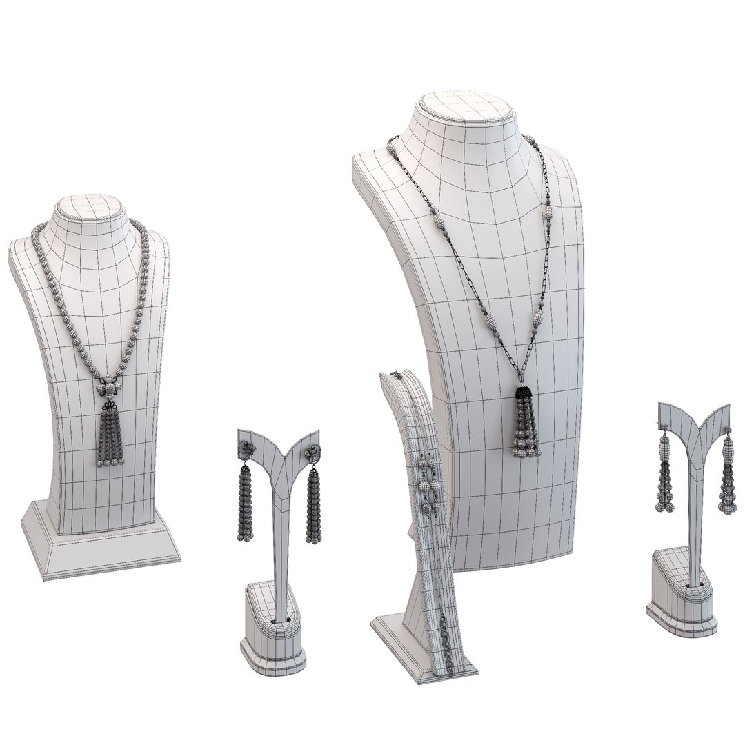 3D Stylish Jewelry Showcase 3 Model - TurboSquid 1963449
