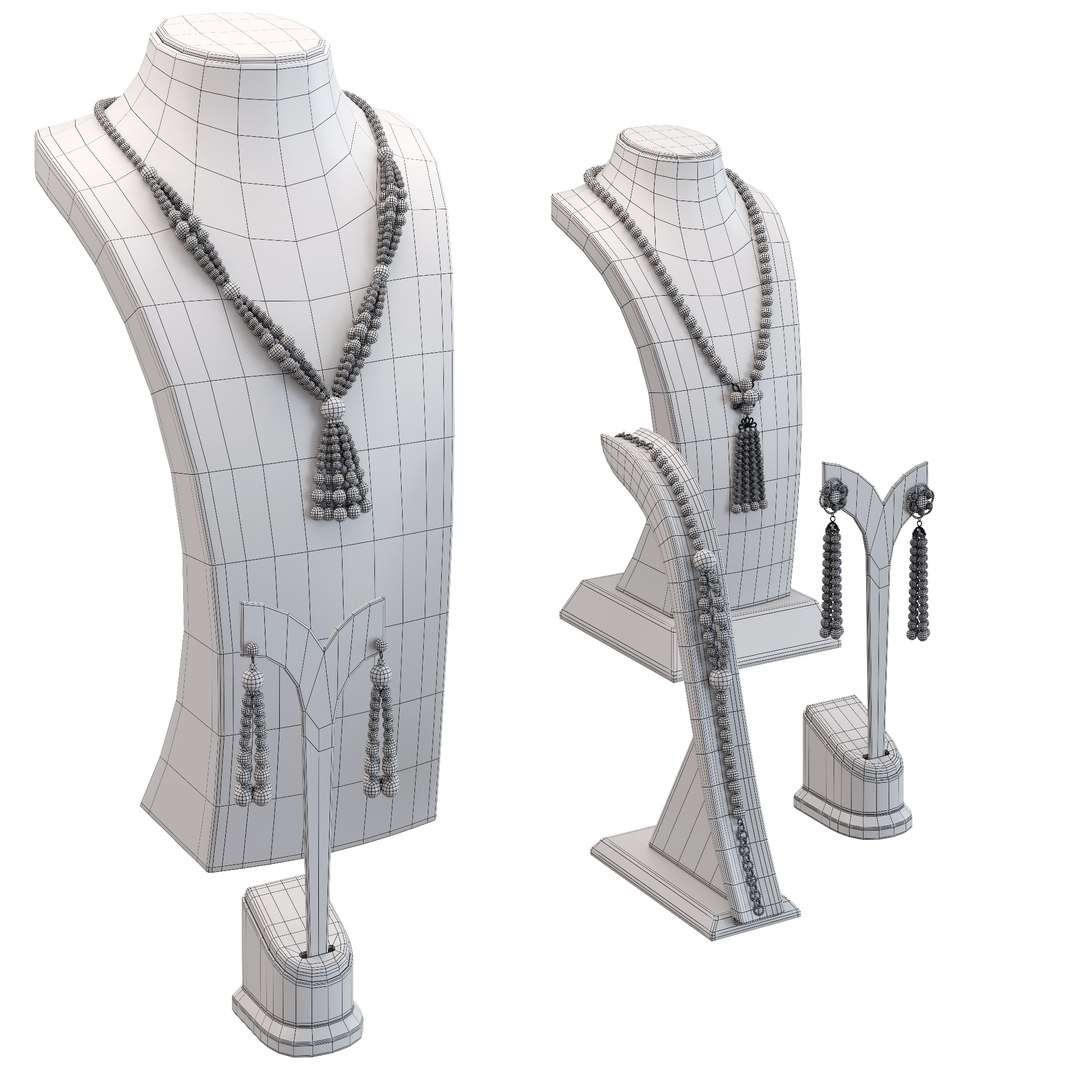 3D Stylish Jewelry Showcase 3 Model - TurboSquid 1963449