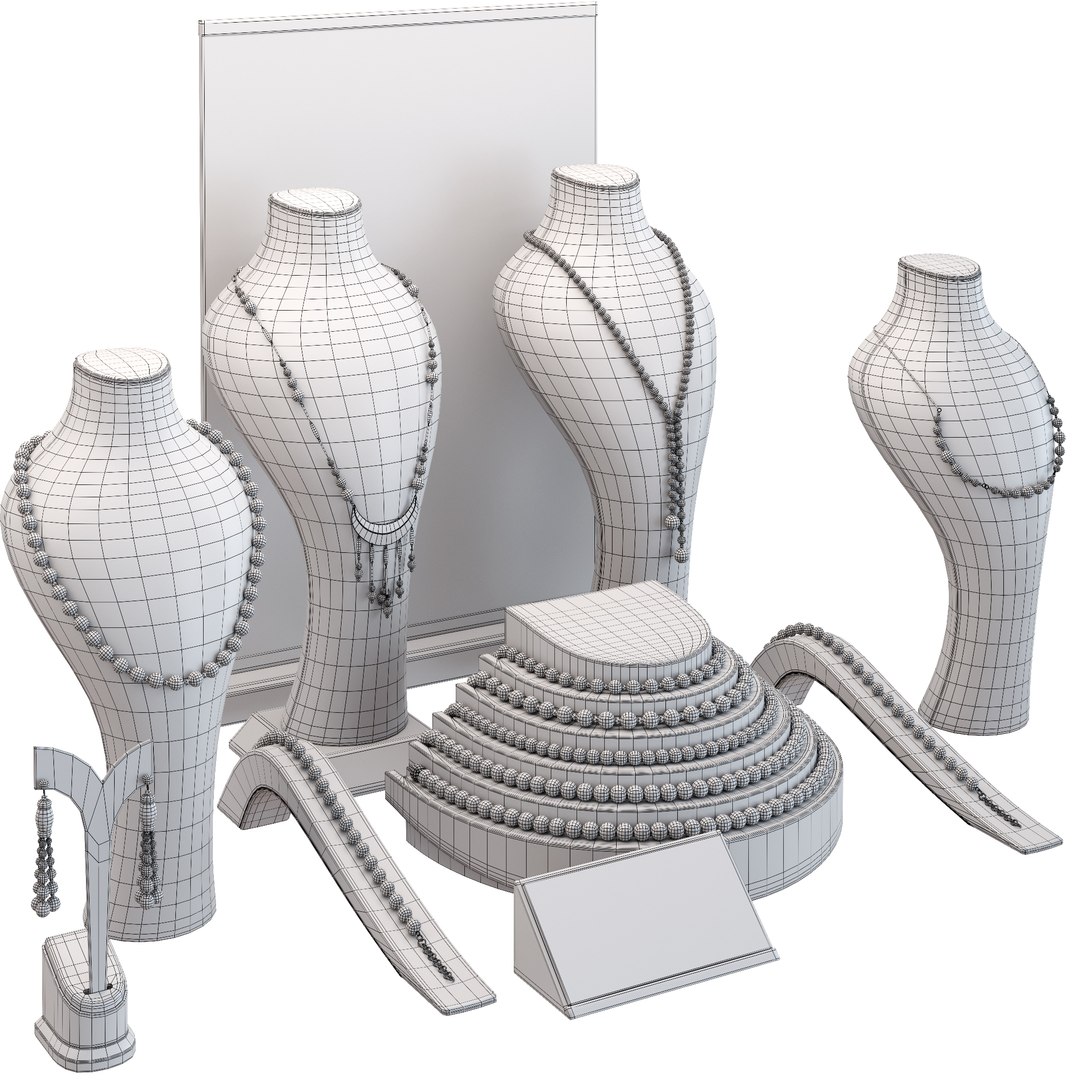 3D Stylish Jewelry Showcase 3 Model - TurboSquid 1963449