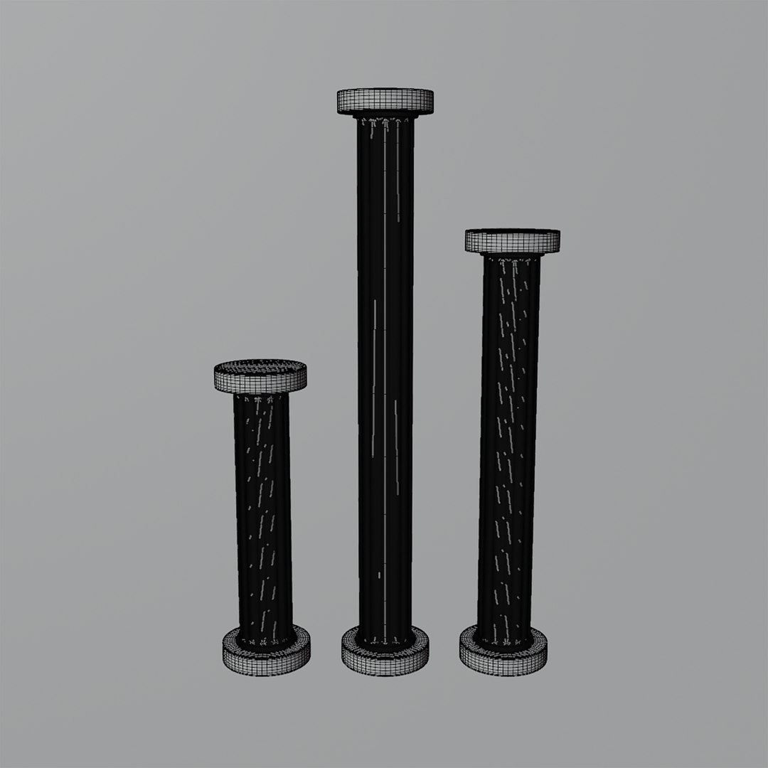 Pillars 3D Model - TurboSquid 2204815
