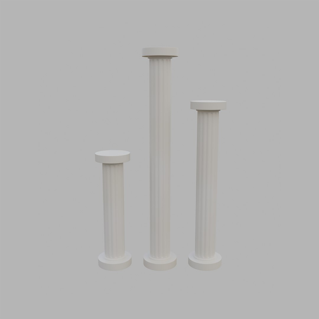 Pillars 3D Model - TurboSquid 2204815