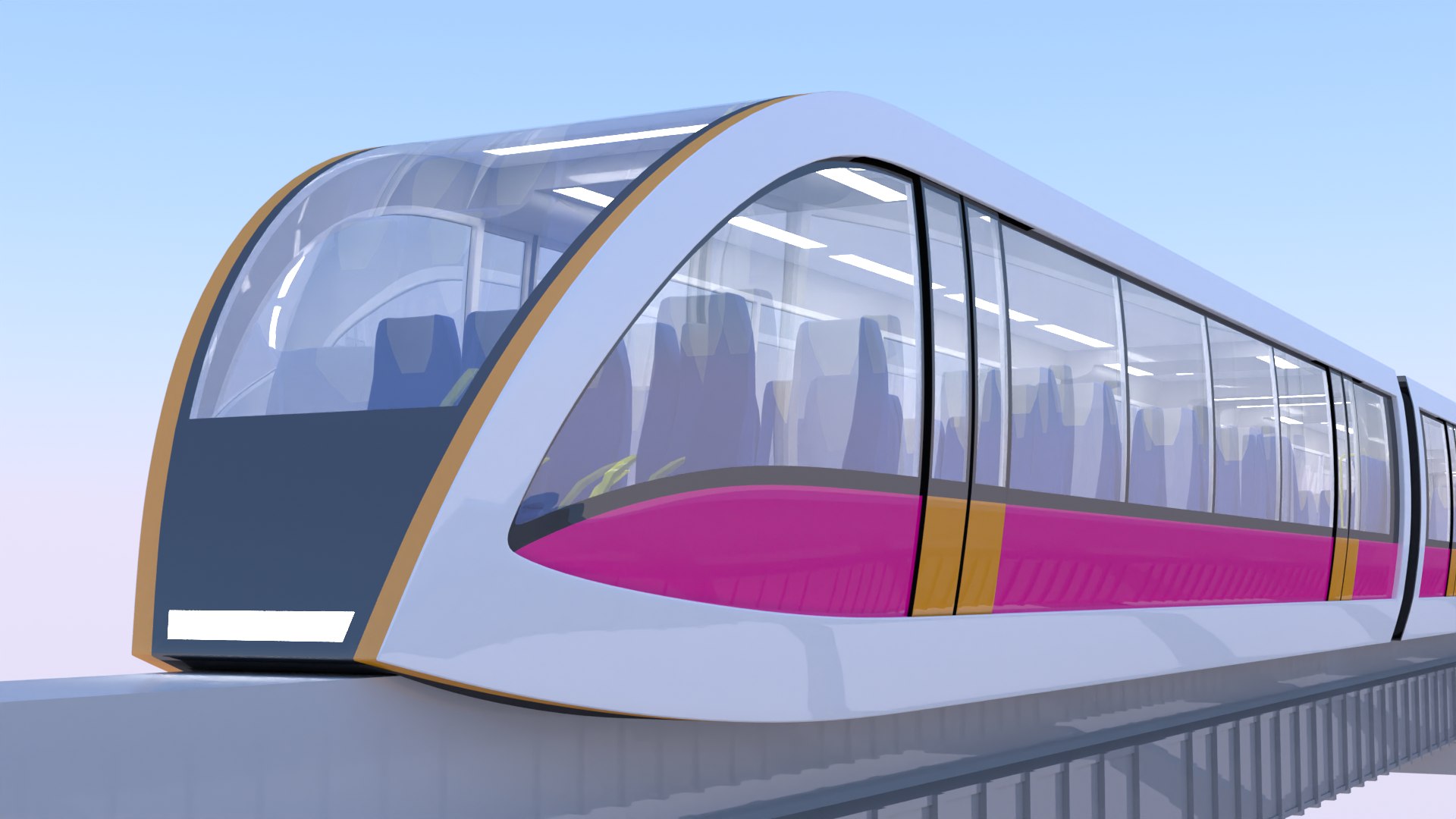 3D Metro and monorail trains - TurboSquid 2161627