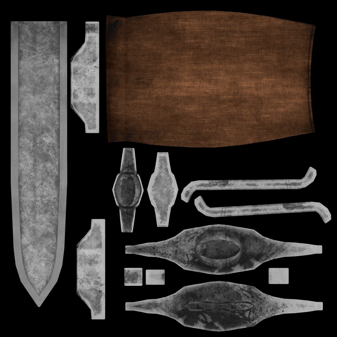 Iron Daggers Pack Game Ready PBR Textures 4K Model - TurboSquid 1797276