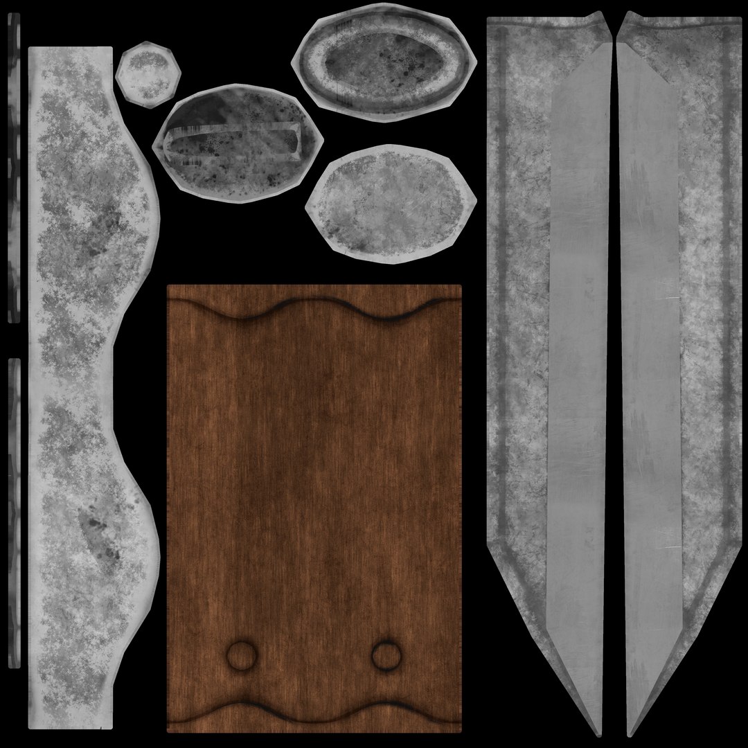Iron Daggers Pack Game Ready PBR Textures 4K Model - TurboSquid 1797276
