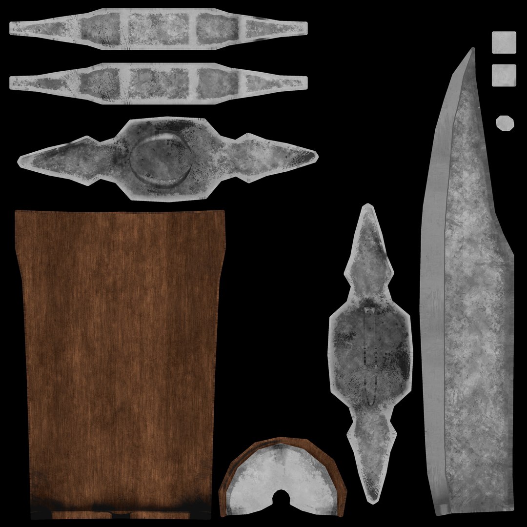Iron Daggers Pack Game Ready PBR Textures 4K Model - TurboSquid 1797276