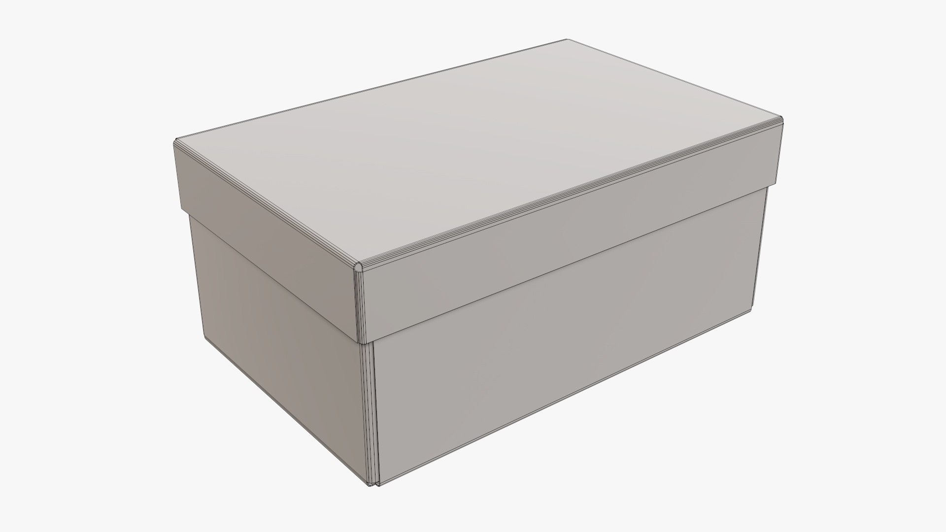3D Cardboard Box Lid - TurboSquid 1585411