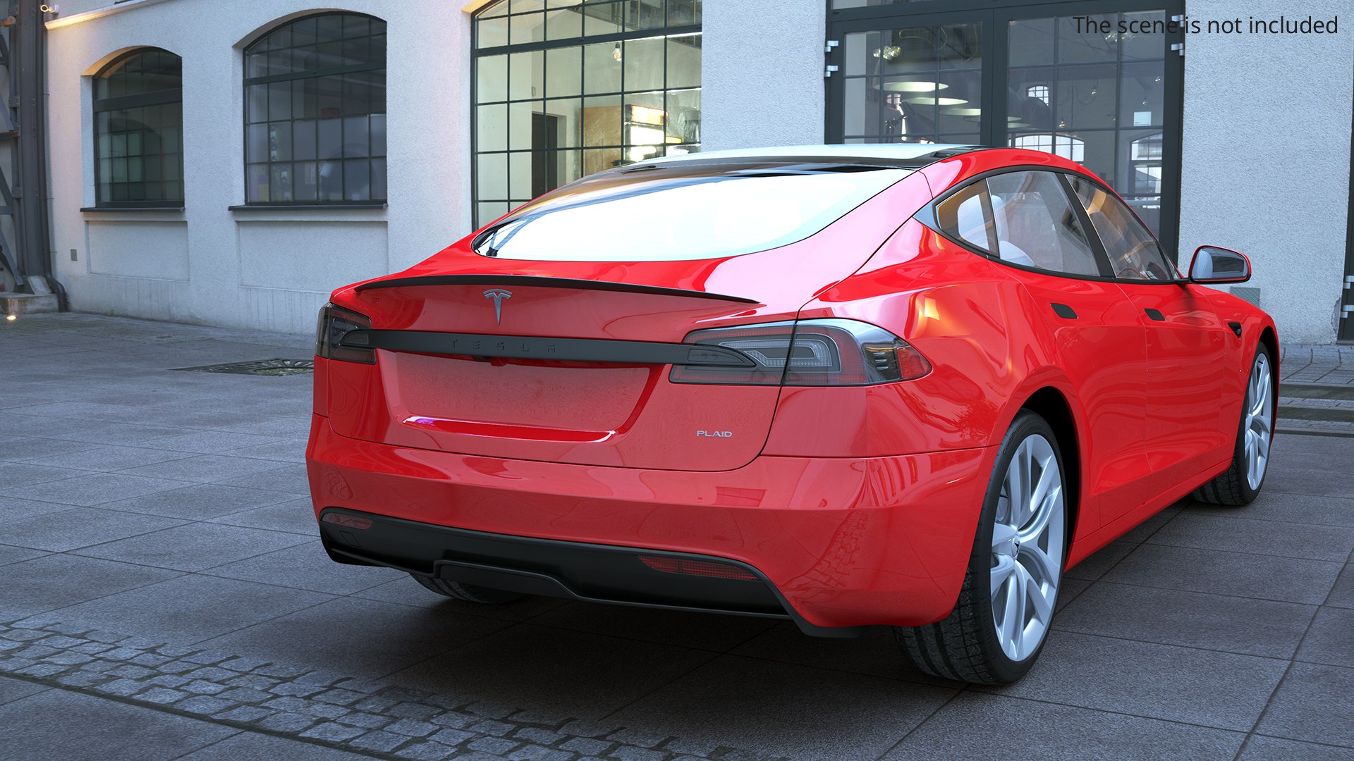 3D Tesla Model S Electric Sedan Red Rigged For Maya - TurboSquid 2516268