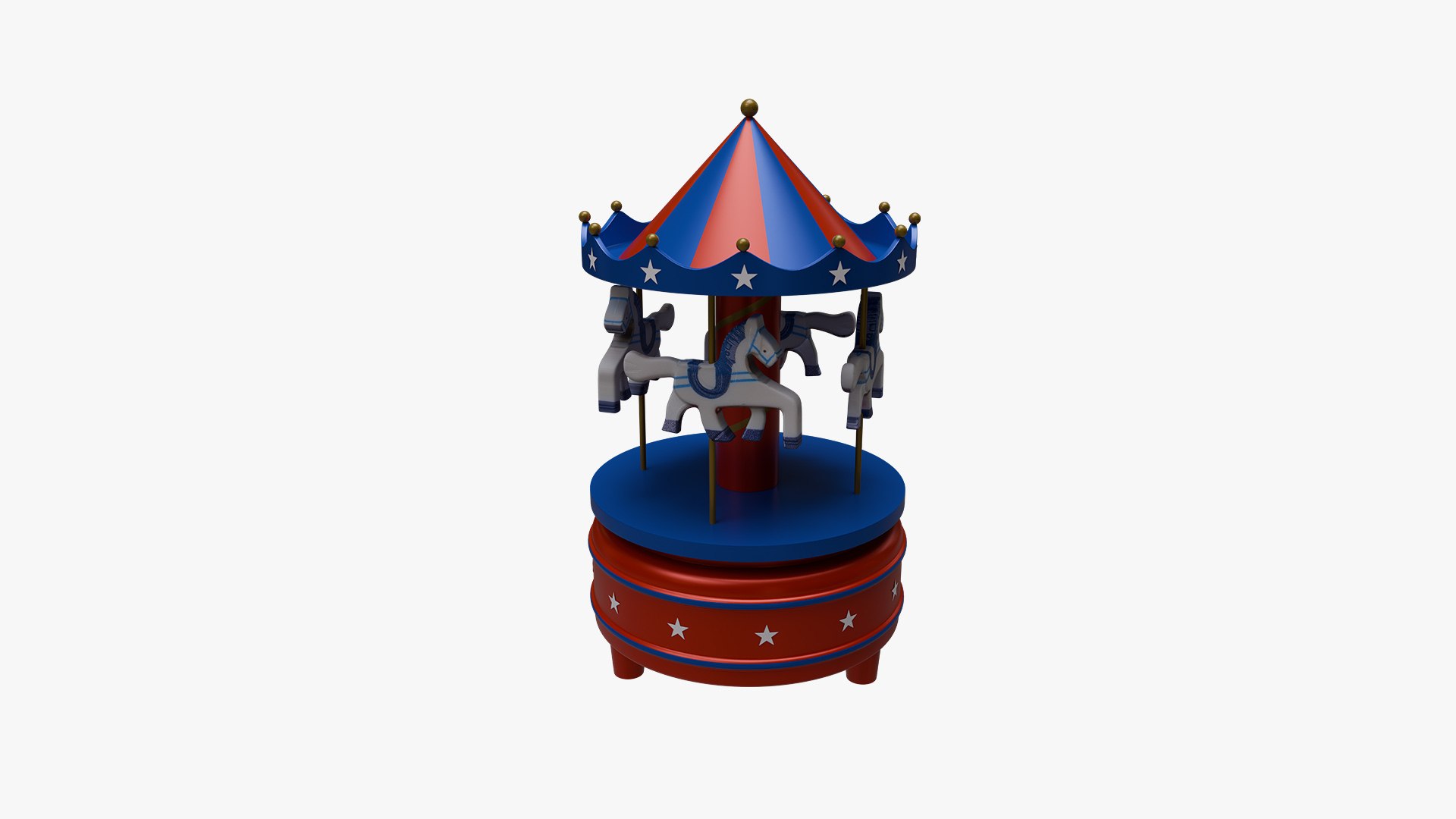 Carousel Music Box Model - TurboSquid 2233027