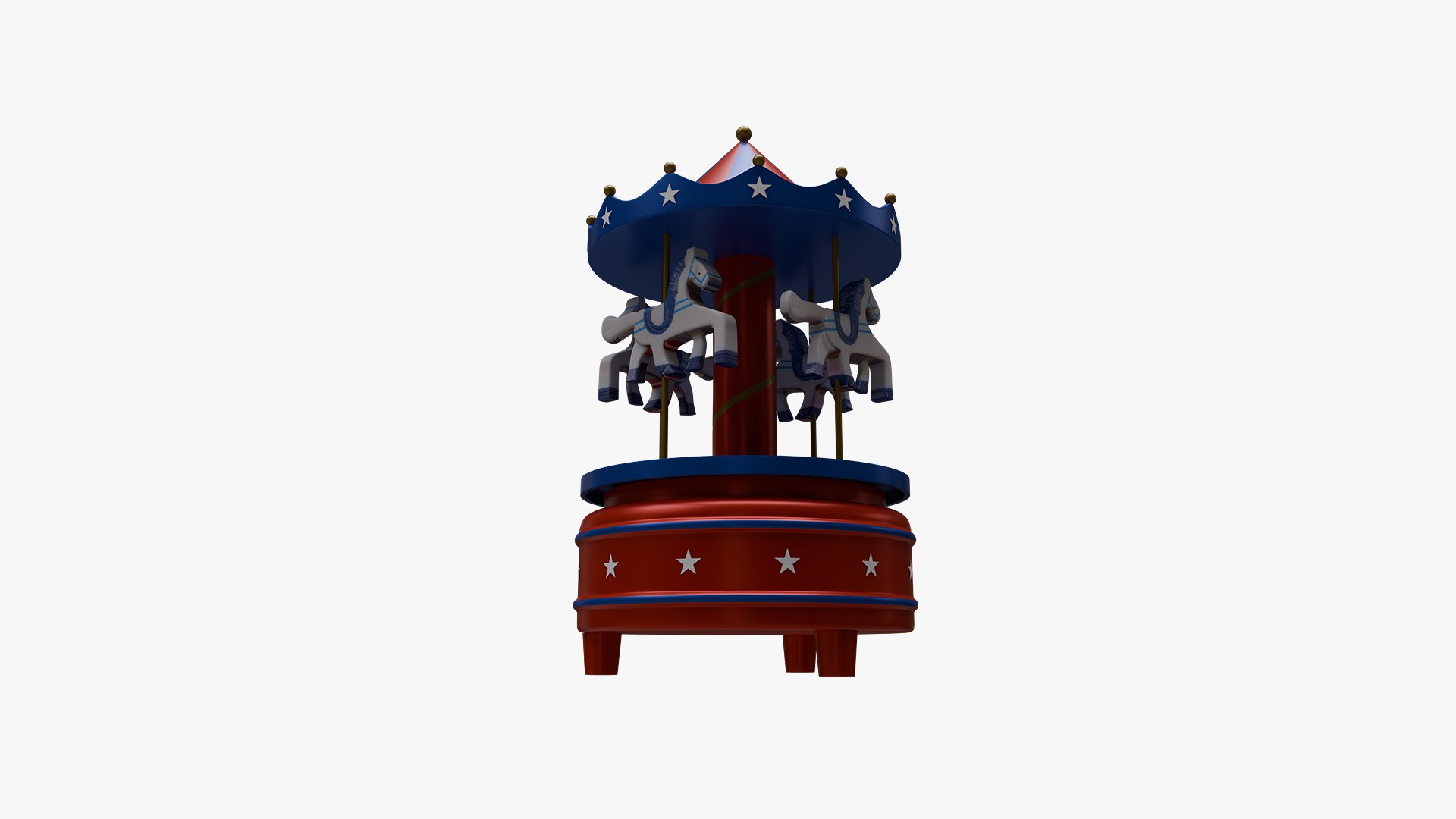 Carousel Music Box Model - TurboSquid 2233027