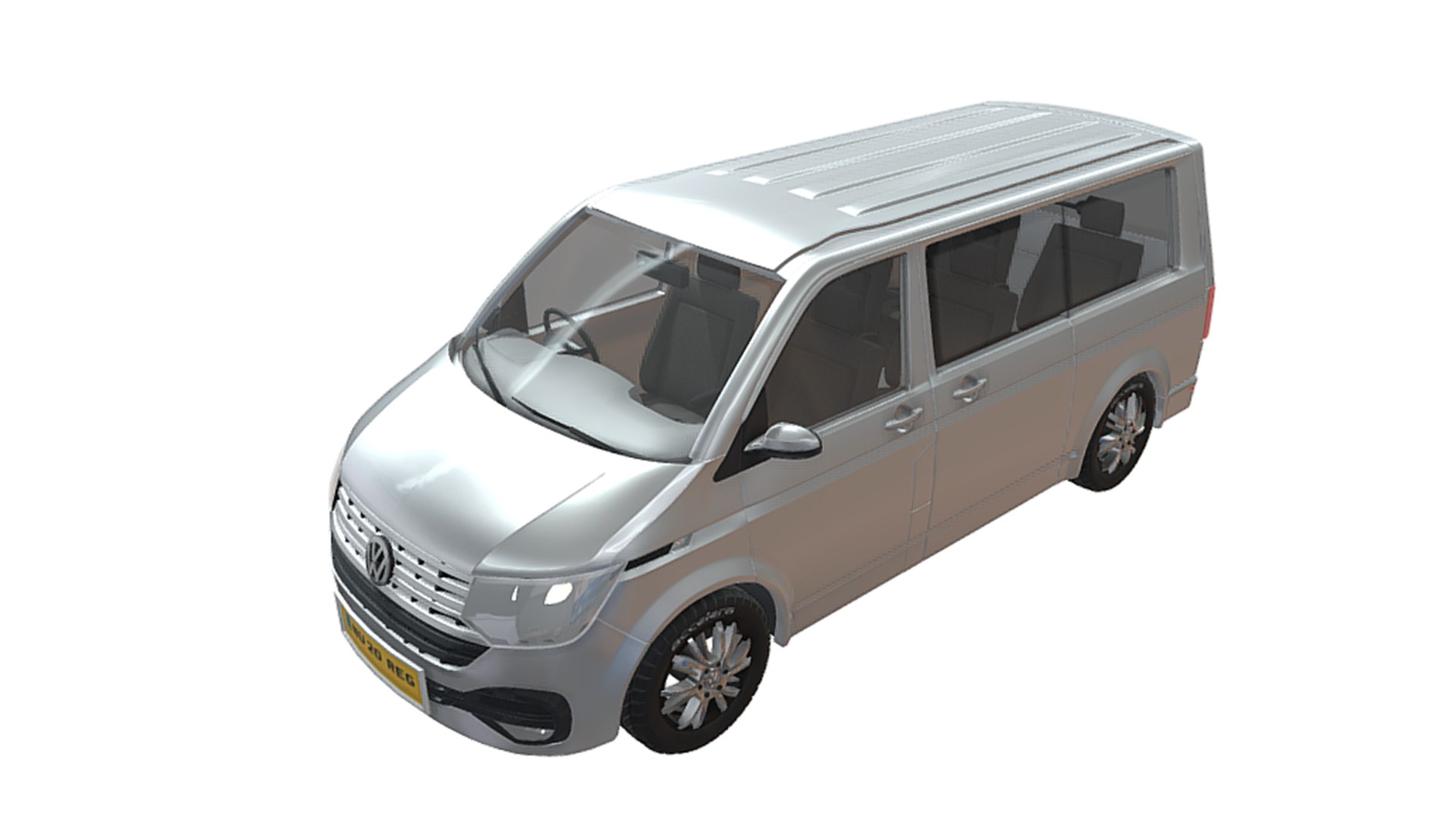 3D Volkswagen-transporter-t6 Model - TurboSquid 2149830