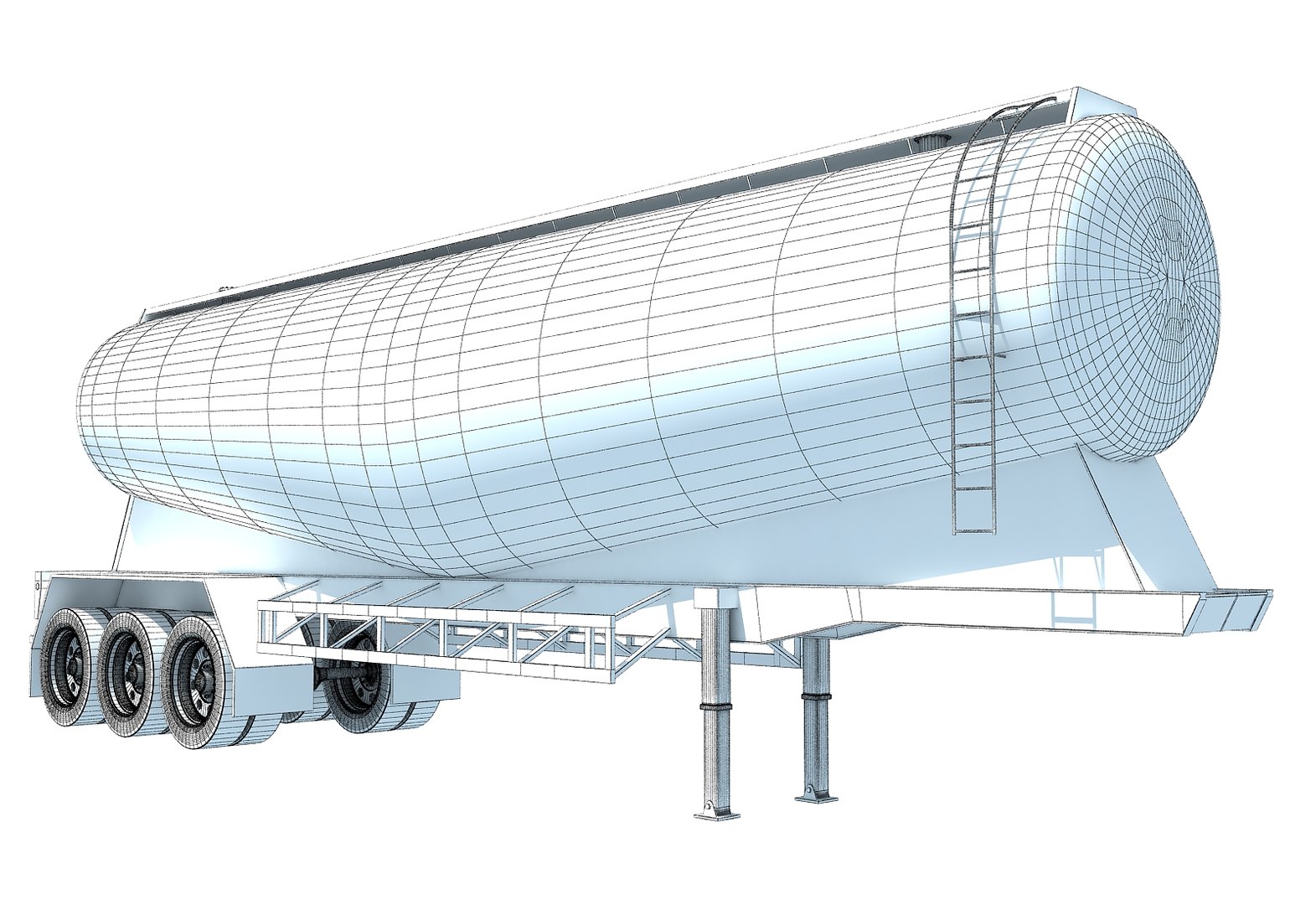Tanker trailer 3D model - TurboSquid 1397569
