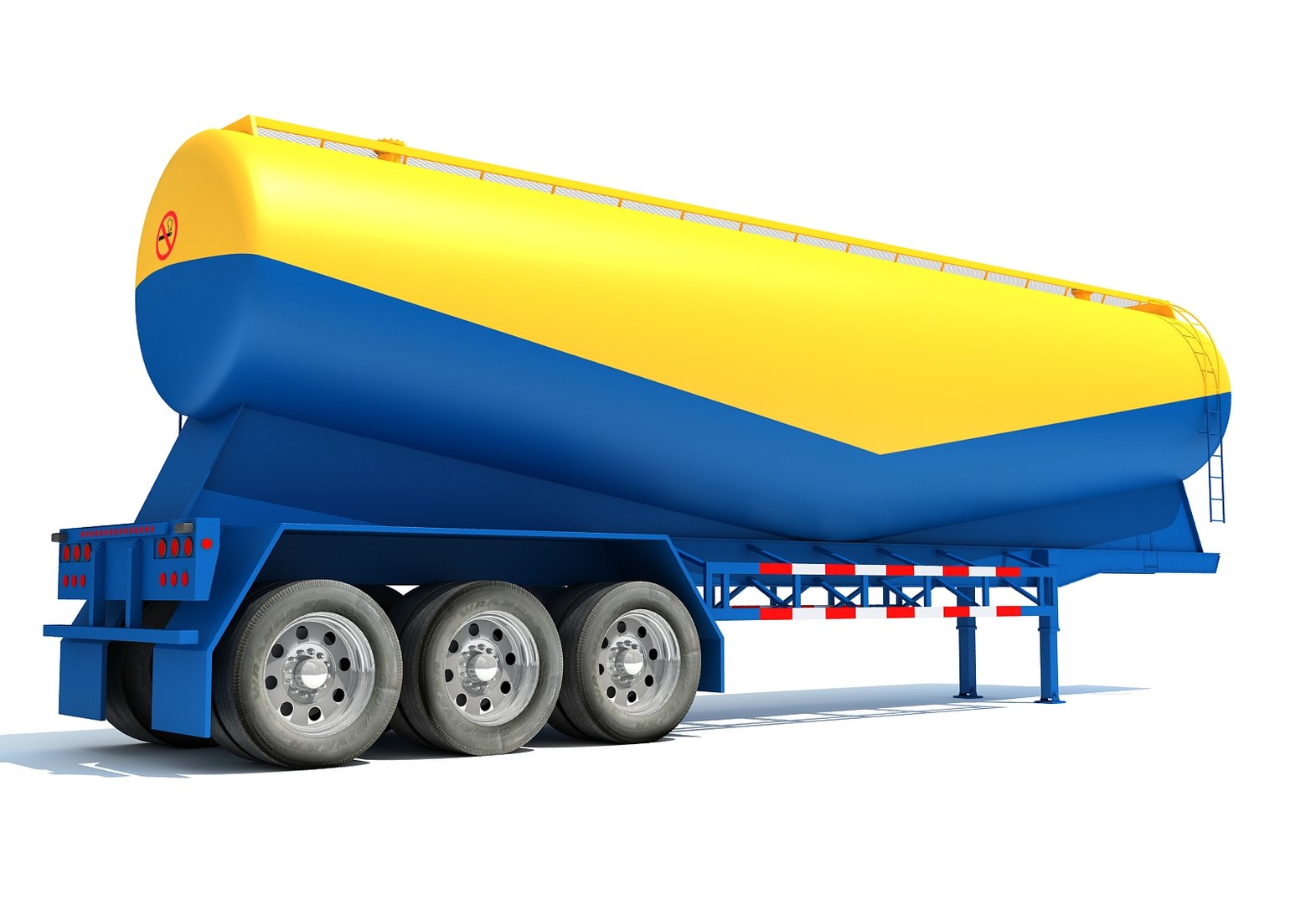 Tanker trailer 3D model - TurboSquid 1397569