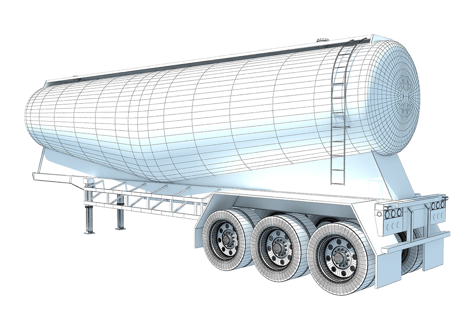 Tanker trailer 3D model - TurboSquid 1397569