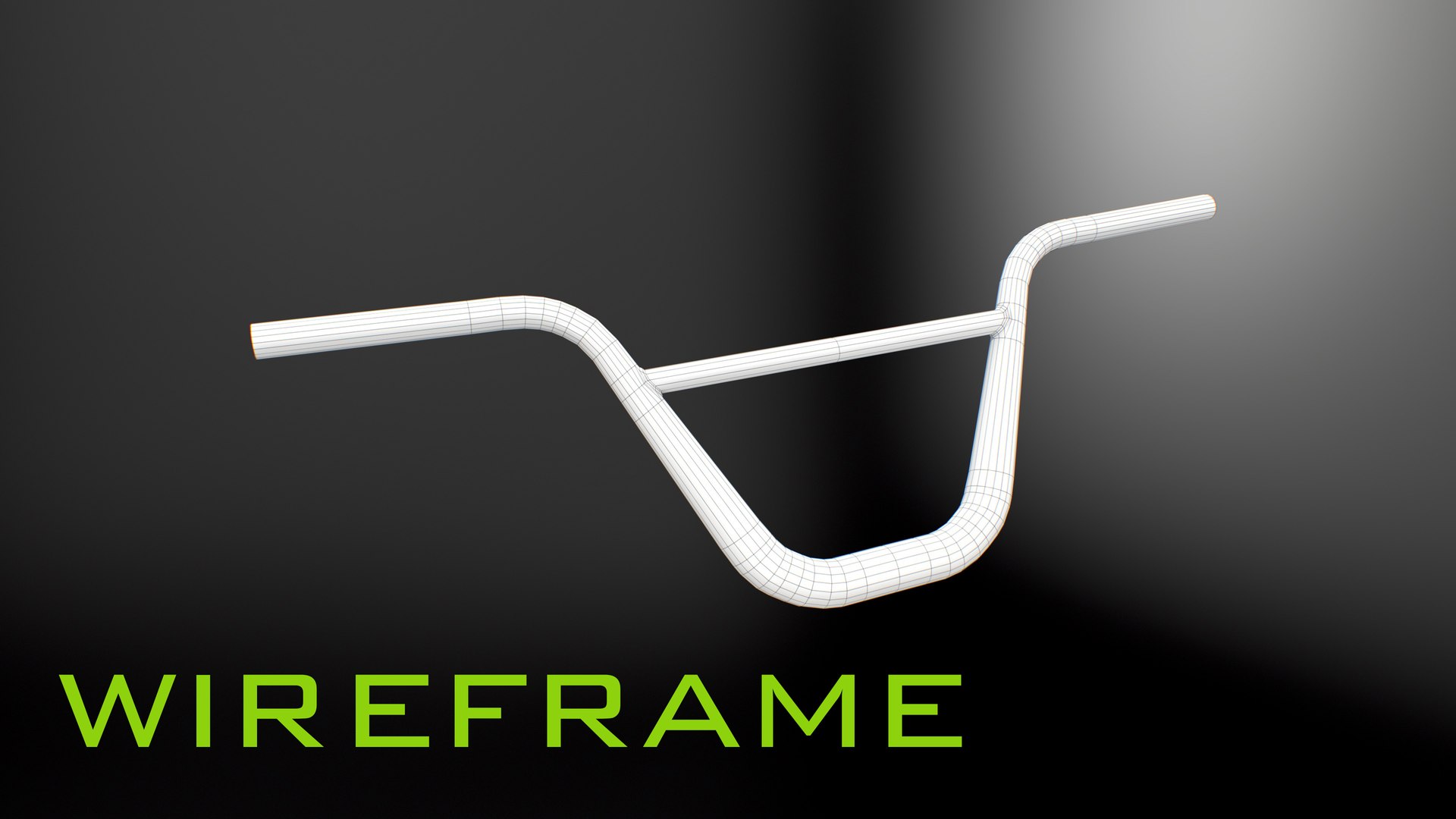 3D BMX Red Handlebars Model - TurboSquid 2119432