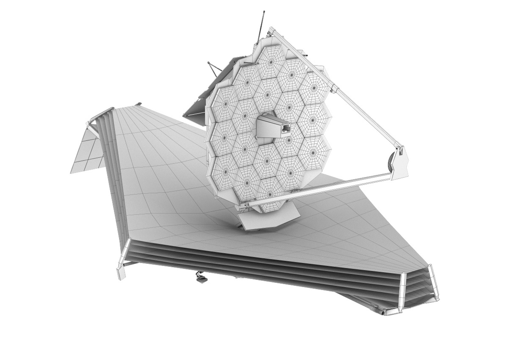 3D James Webb Space Telescope Model - TurboSquid 1260711