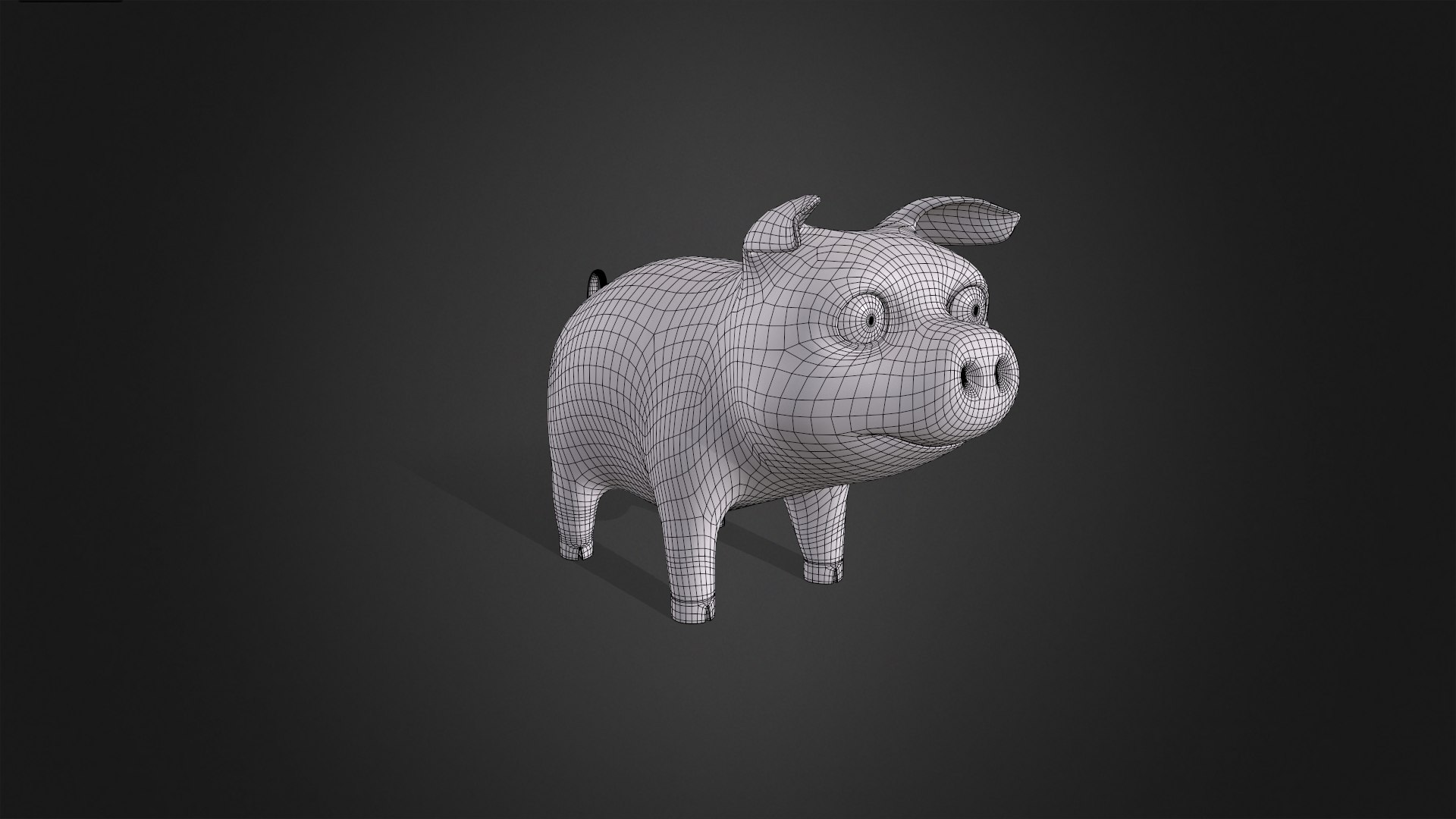 3D Asset - Cartoons - Animal - Pink Pig Rigged - TurboSquid 2171926