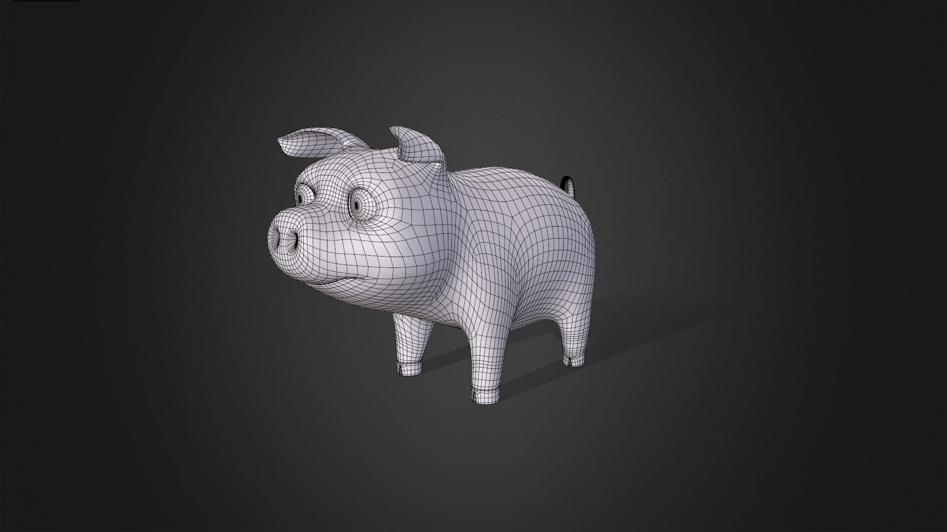 3D Asset - Cartoons - Animal - Pink Pig Rigged - TurboSquid 2171926