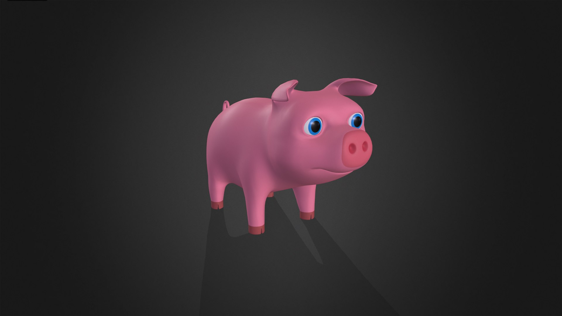 3D Asset - Cartoons - Animal - Pink Pig Rigged - TurboSquid 2171926