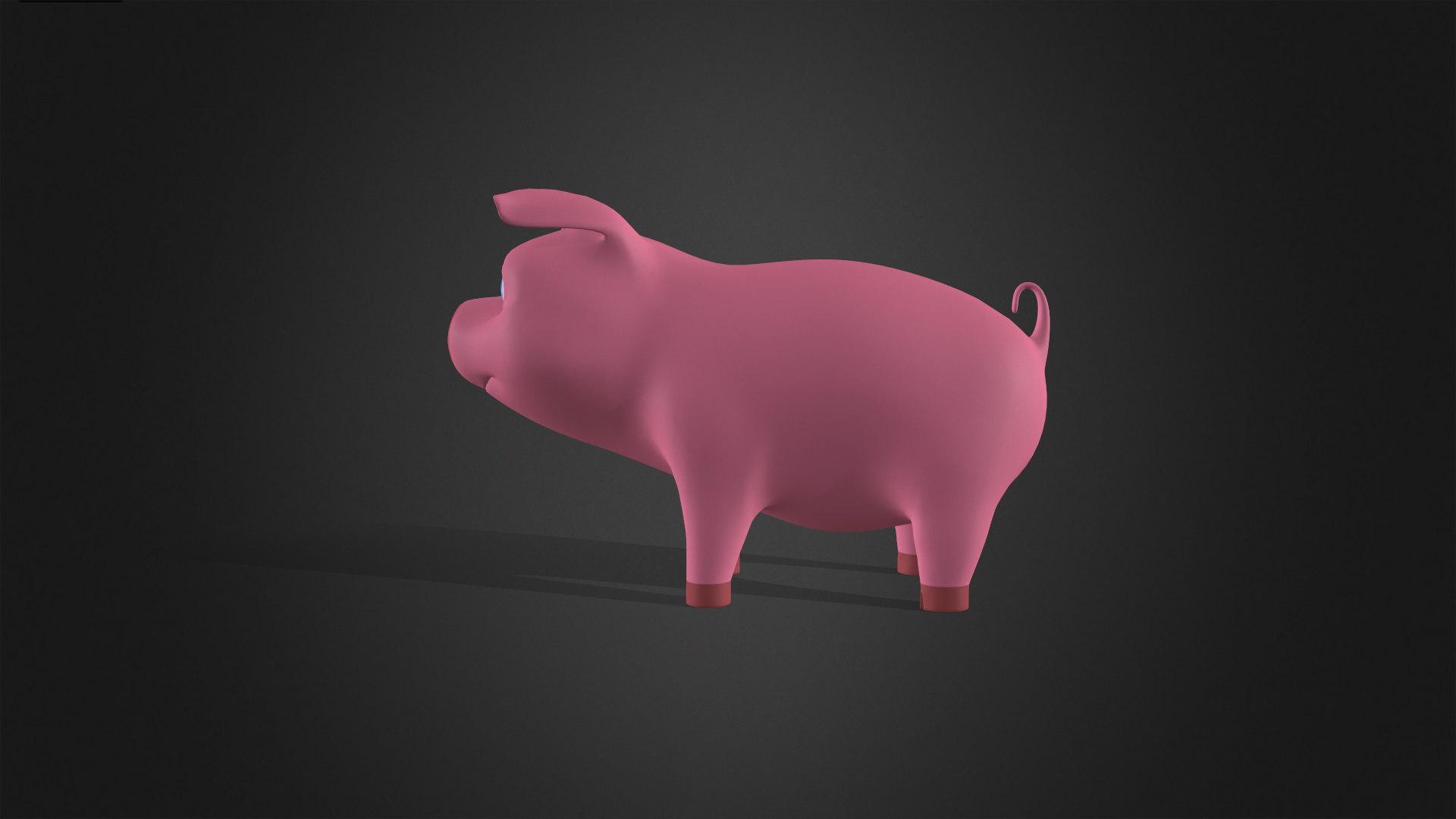 3D Asset - Cartoons - Animal - Pink Pig Rigged - TurboSquid 2171926