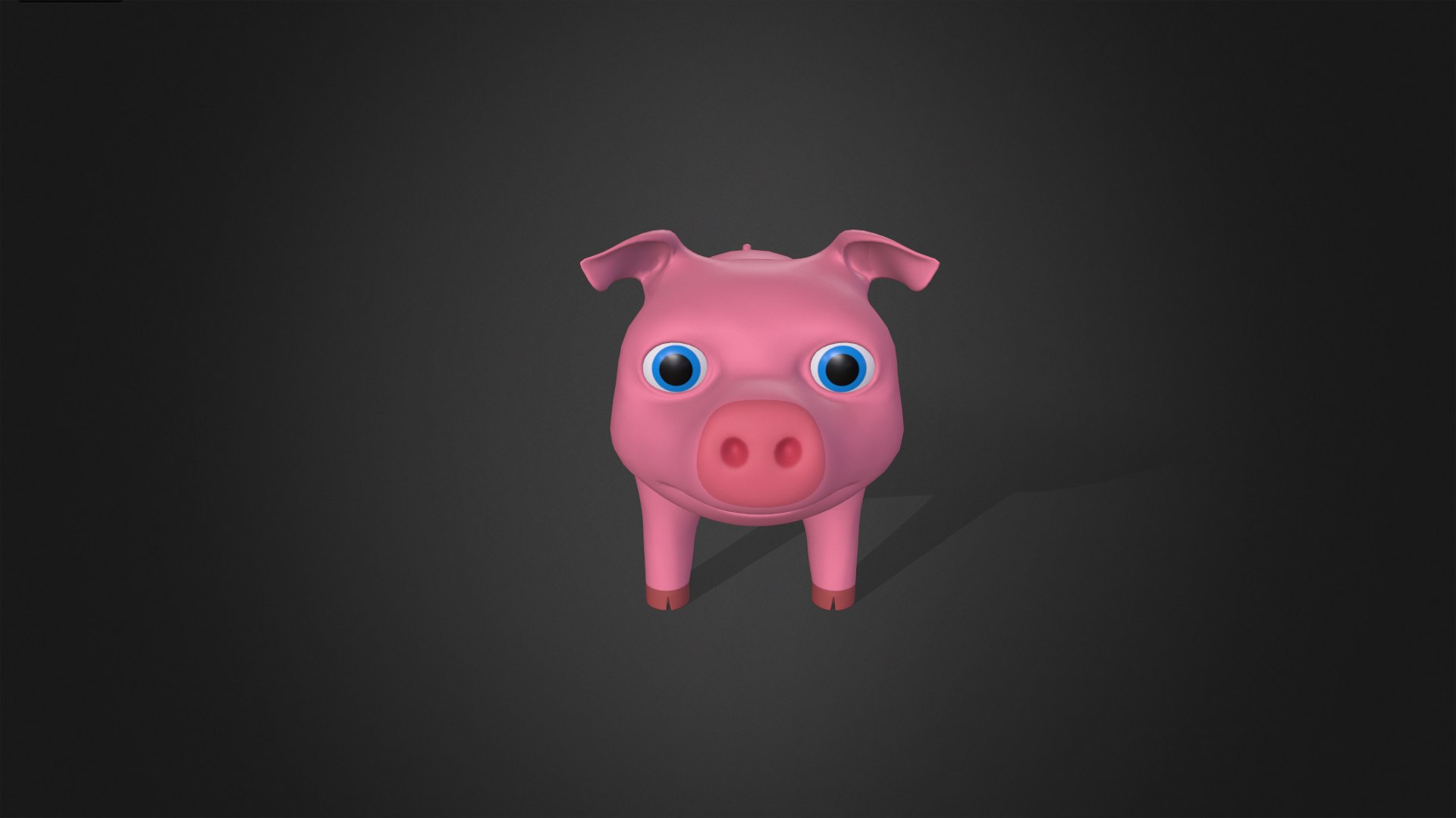 3D Asset - Cartoons - Animal - Pink Pig Rigged - TurboSquid 2171926