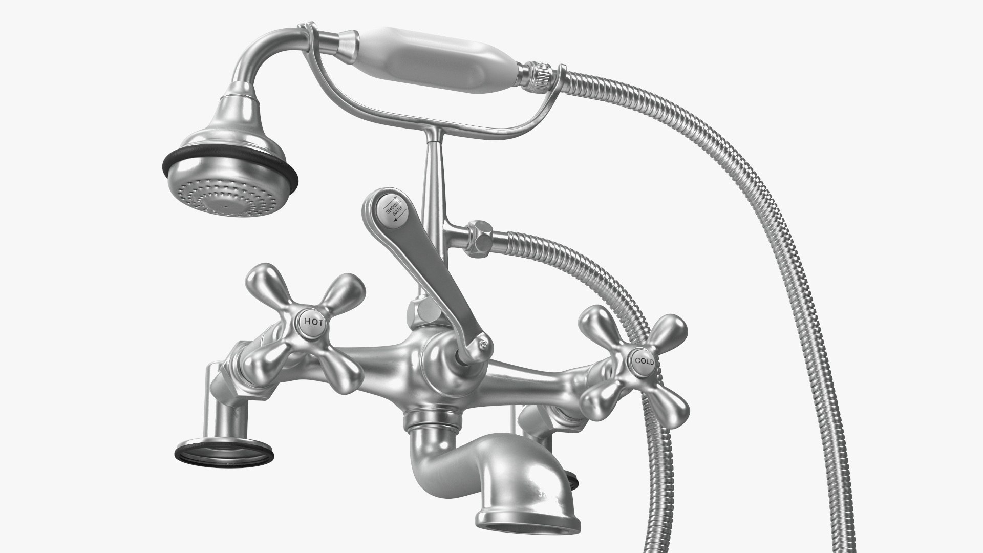 Classic Bath Shower Mixer 3D Model - TurboSquid 2089558