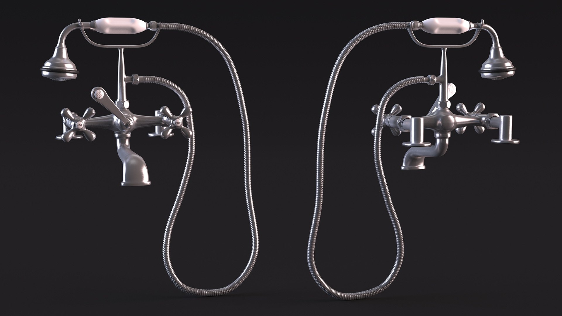 Classic Bath Shower Mixer 3D Model - TurboSquid 2089558