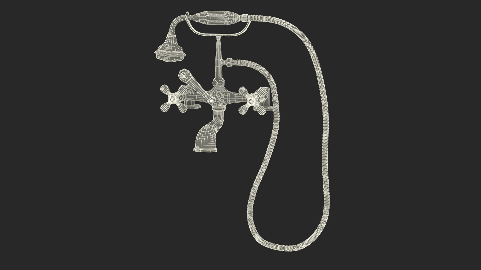 Classic Bath Shower Mixer 3D model - TurboSquid 2089558