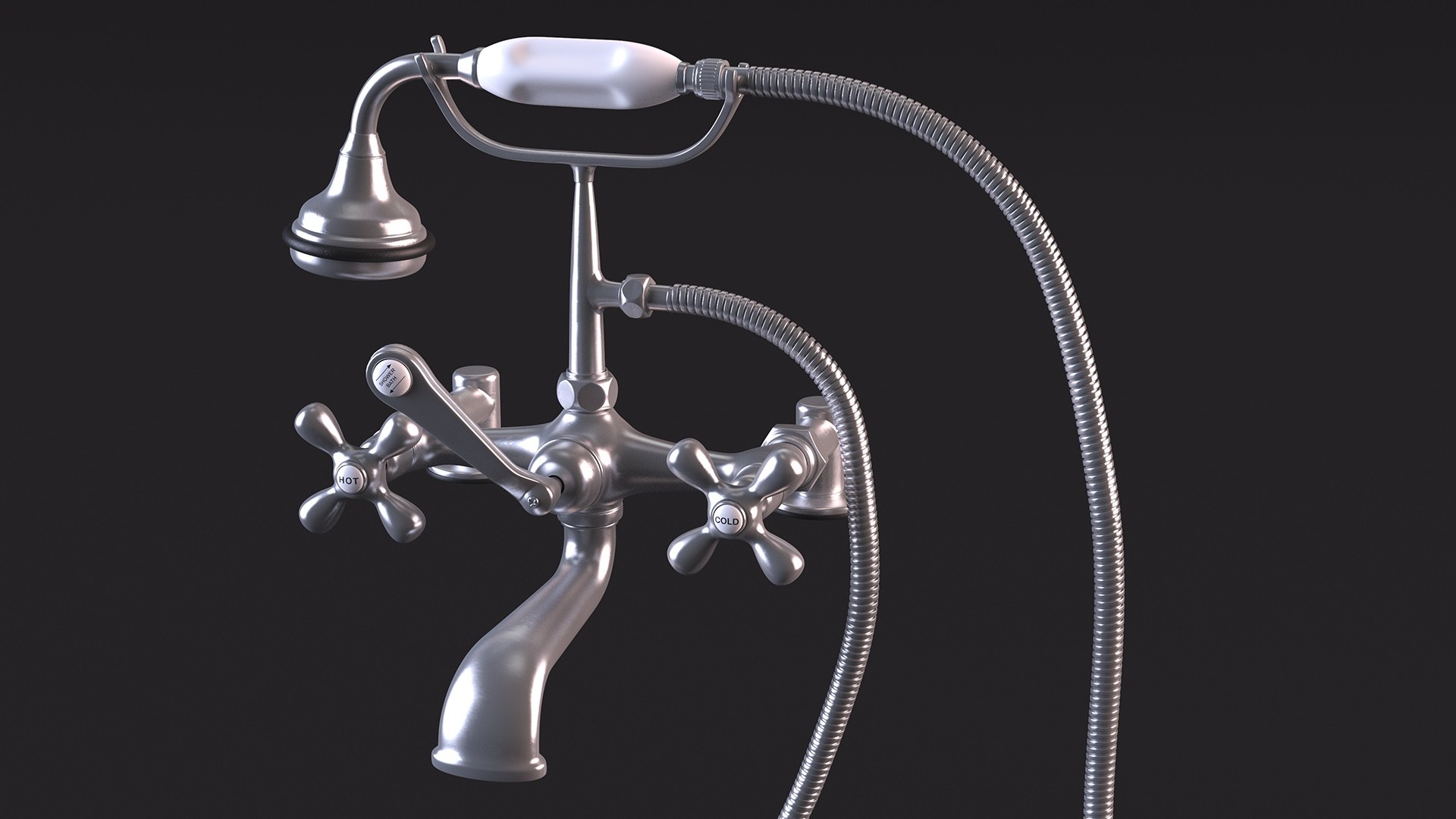 Classic Bath Shower Mixer 3D Model - TurboSquid 2089558