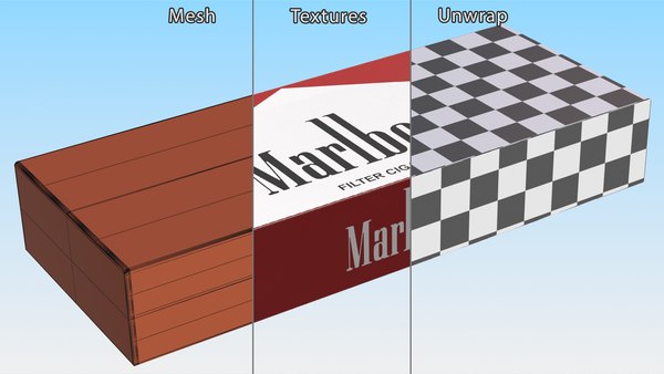 modelo 3d Carton Cigarettes Box Marlboro - TurboSquid 1943621