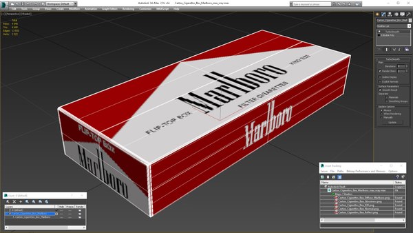 modelo 3d Carton Cigarettes Box Marlboro - TurboSquid 1943621