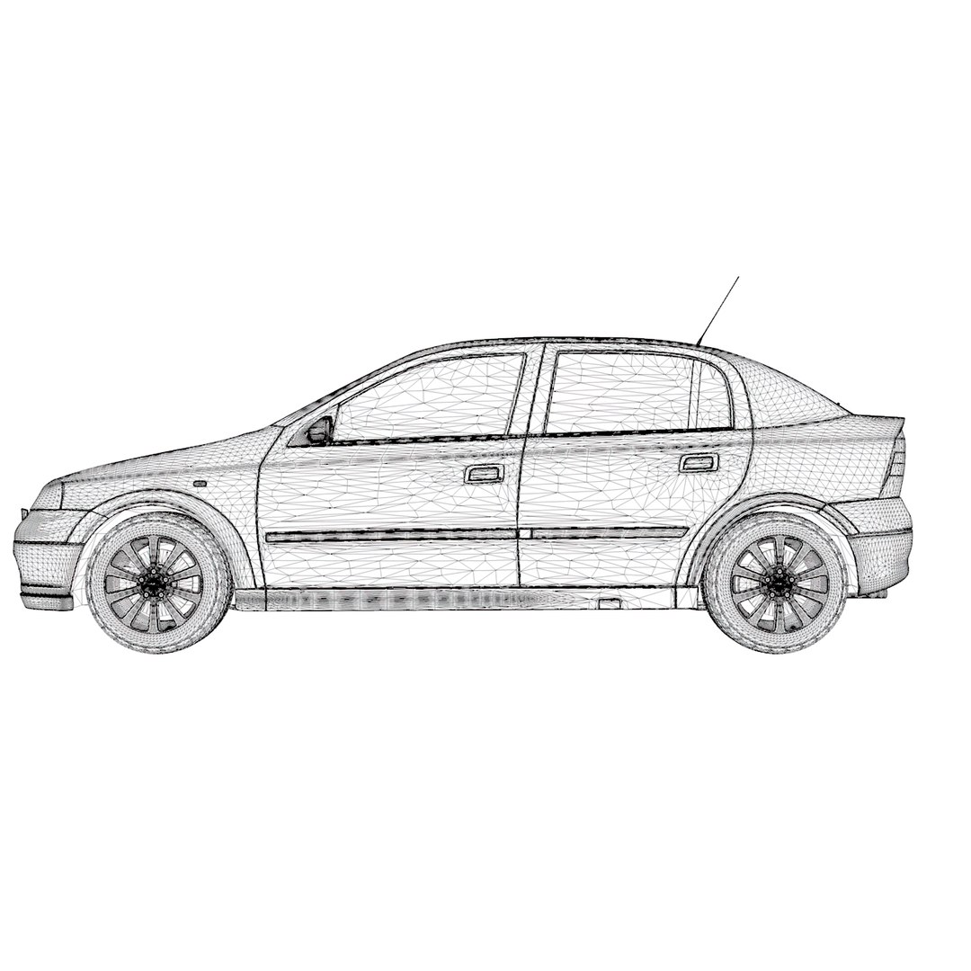 Opel Astra G - 5-Door - 1998 3D model - TurboSquid 2138644