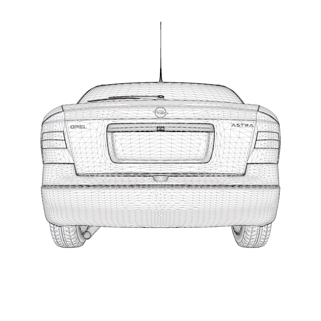 Opel Astra G - 5-Door - 1998 3D model - TurboSquid 2138644